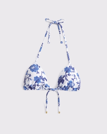 Women's Tie-Front Halter Triangle Bikini Top | Women's Swimwear ...