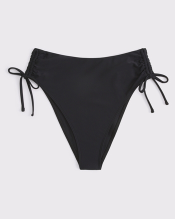 Women's Cinched-Side High Waist Cheeky Bikini Bottom | Women's Swimwear ...