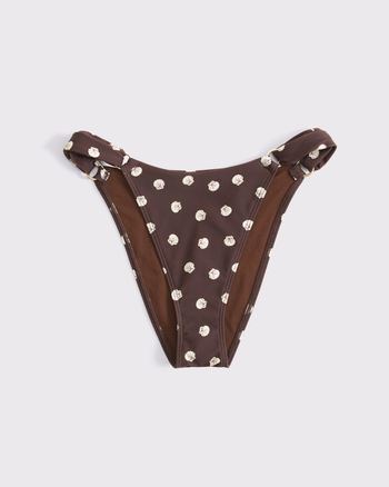 Damen Cheeky-Unterteil mit hohem Beinausschnitt und O-Ring | Damen ...