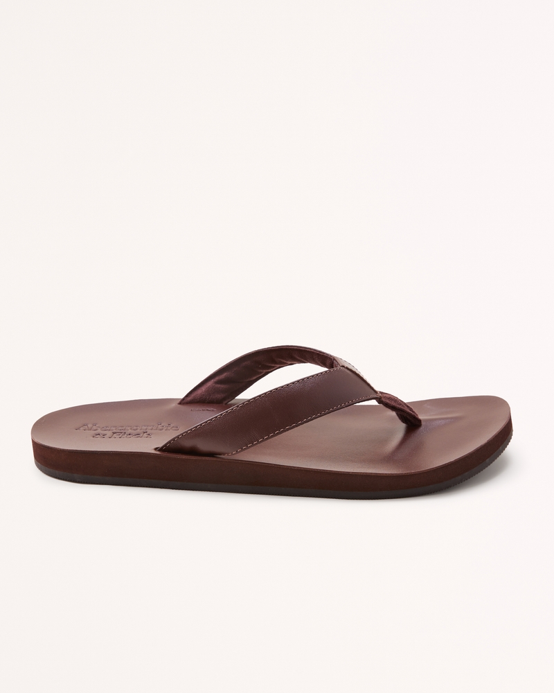 Men's Leather Flip-Flops | Men's Clearance | Abercrombie.com