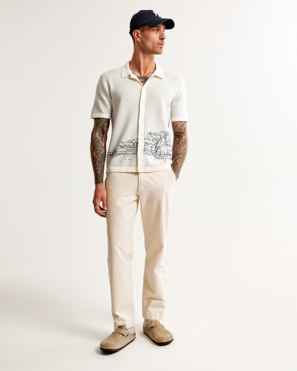 Men's Sweater Polos | Abercrombie & Fitch