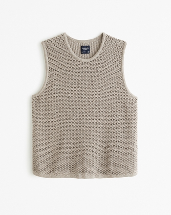 Hombre Cropped Crochet Muscle Tank | Hombre Prendas superiores ...