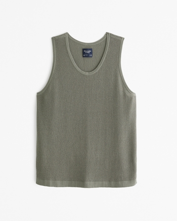 Men's Crochet-Style Layering Tank | Men's Clearance | Abercrombie.com