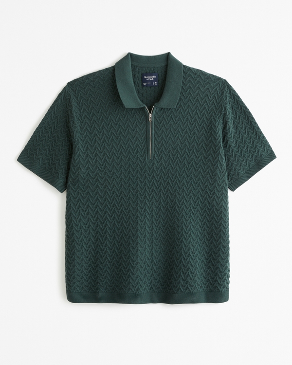 Men's Sweater Polos | Abercrombie & Fitch