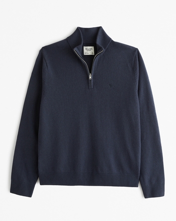 Men's Icon Quarter-Zip Sweater | Men's Sale | Abercrombie.com