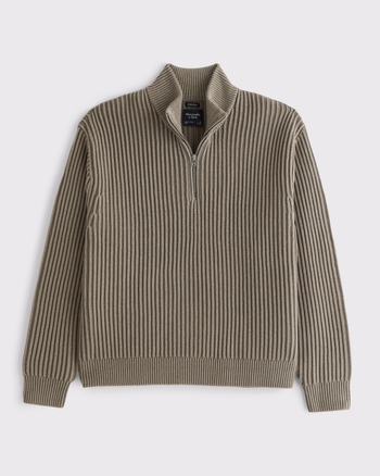Men's Oversized Quarter-Zip Sweater | Men's Tops | Abercrombie.com
