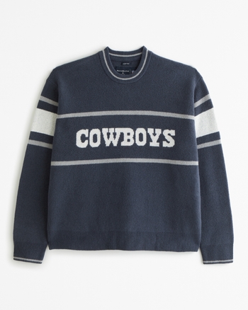 Men's Dallas Cowboys Crew Sweater | Men's Tops | Abercrombie.com