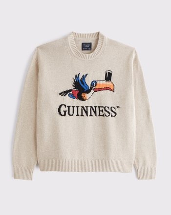Men's Oversized Guinness Graphic Crew Sweater | Men's Clearance ...