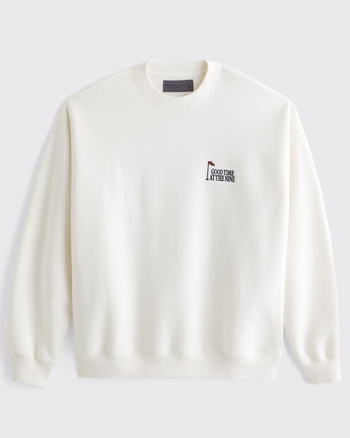 Men's Golf Graphic Crew Sweatshirt | Men's Clearance | Abercrombie.com