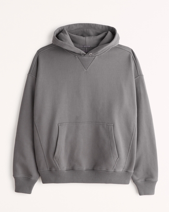 Men's Essential Premium Heavyweight Popover Hoodie | Men's Tops ...