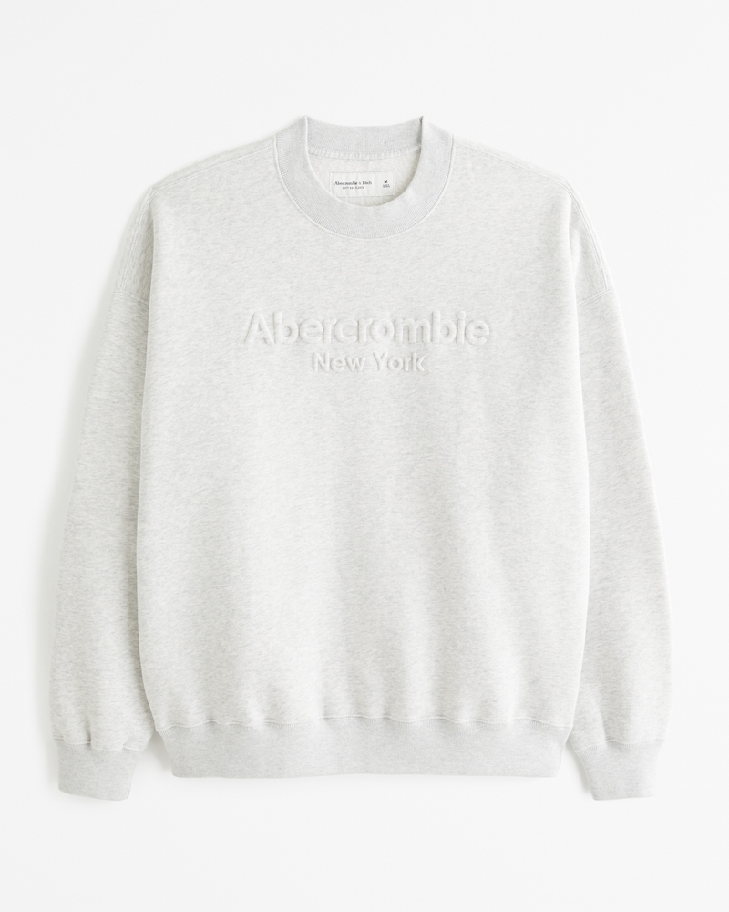 Men's Embroidered Logo Crew Sweatshirt | Men's Sale | Abercrombie.com