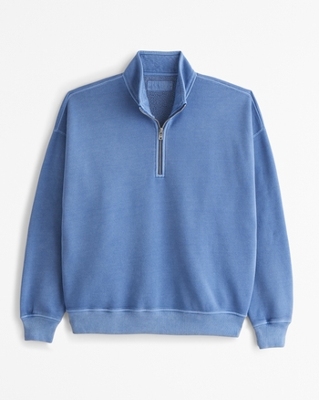 Men's Essential Half-Zip Sweatshirt | Men's Clearance | Abercrombie.com