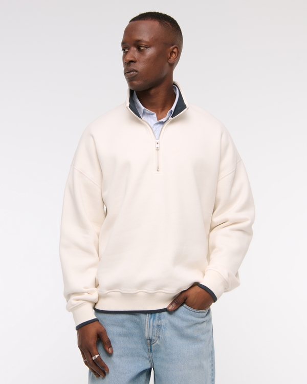 Men's Half-Zip Sweatshirts | Abercrombie & Fitch