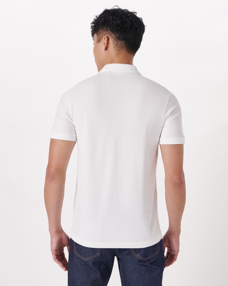 White Polo T Shirts Back
