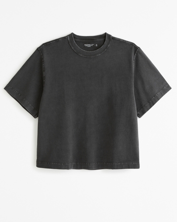 Men's Premium Heavyweight Cropped Tee | Men's Sale | Abercrombie.com