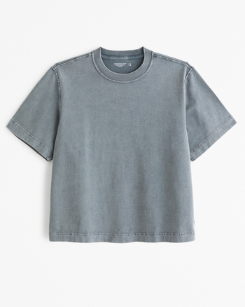 Men's Premium Heavyweight Cropped Tee | Men's Clearance | Abercrombie.com