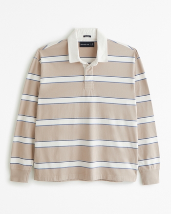 Men's Long-Sleeve Rugby Polo | Men's Tops | Abercrombie.com