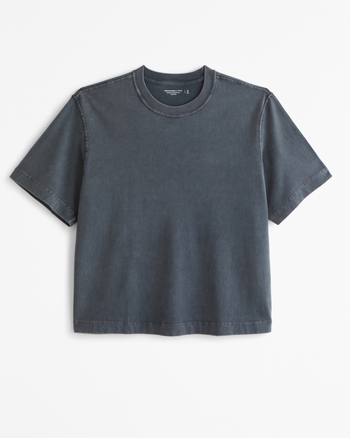 Men's Premium Heavyweight Cropped Tee | Men's Clearance | Abercrombie.com