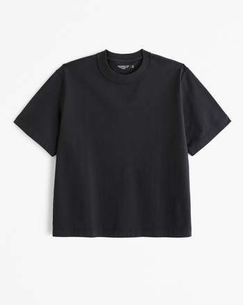 Men's Premium Heavyweight Cropped Tee | Men's Tops | Abercrombie.com