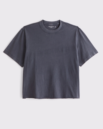 Men's Vintage-Inspired Cropped Tee | Men's Tops | Abercrombie.com