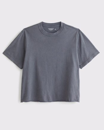Men's Vintage-Inspired Cropped Tee | Men's Tops | Abercrombie.com