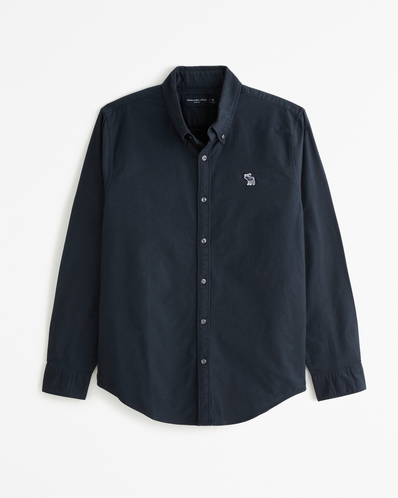 Men's Elevated Icon Oxford Shirt | Men's Tops | Abercrombie.com