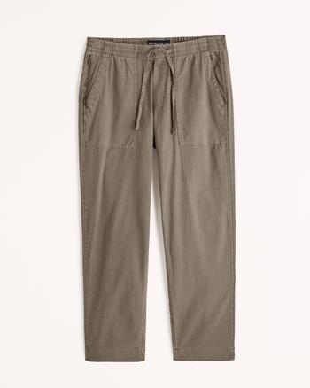 Men's Linen-Blend Utility Pull-On Pant | Men's Clearance | Abercrombie.com