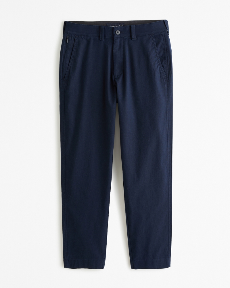 Men's Straight Linen-Blend Fixed Waist Pant | Men's Clearance ...