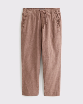 Men's Loose Linen-Blend Pull-On Pant | Men's Bottoms | Abercrombie.com