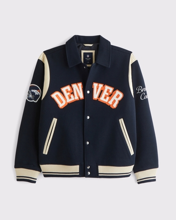 Men's Denver Broncos Varsity Bomber Jacket | Men's Coats & Jackets ...