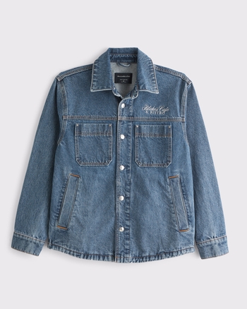 Homme Veste-chemise en denim | Homme Manteaux et vestes | Abercrombie.com