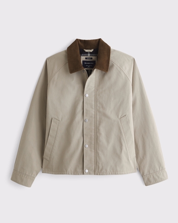 Men's Lightweight Cropped Barn Jacket | Men's Clearance | Abercrombie.com