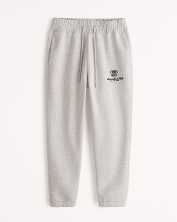Men's Crest Logo Cinched Sweatpants | Men's Bottoms | Abercrombie.com