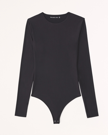 Women's Soft Matte Seamless Long-Sleeve Crew Bodysuit | Women's Clearance | Abercrombie.com