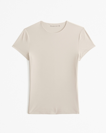 Women's Soft Matte Seamless Tuckable Baby Tee | Women's Clearance | Abercrombie.com