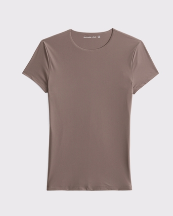 Women's Soft Matte Seamless Tuckable Baby Tee | Women's Tops | Abercrombie.com