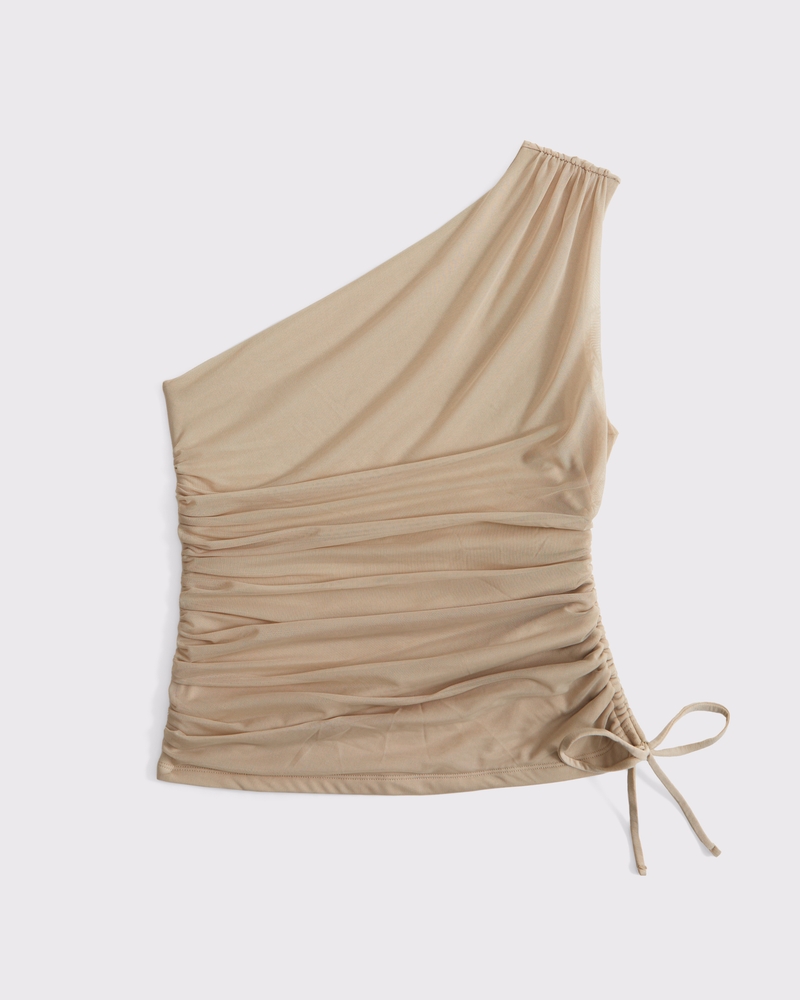 Women's One-Shoulder Cinched Tie Top | Women's Tops Women's One-Shoulder Cinched Tie Top | Women's Tops