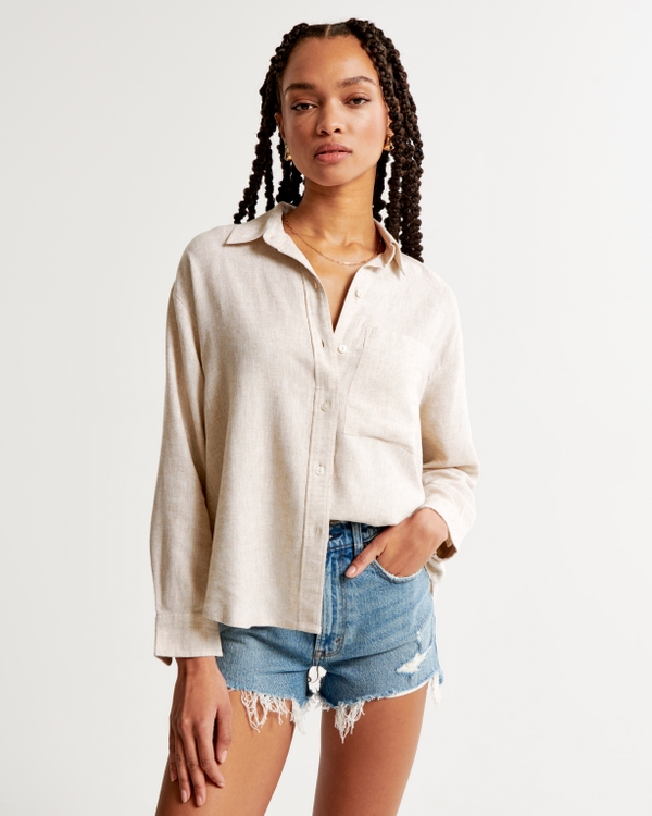 Women's Button-Up Shirts | Abercrombie & Fitch