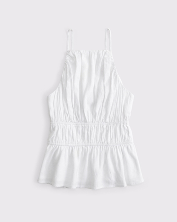 Damen Smocked Halter Top | Damen Neu eingetroffen | Abercrombie.com