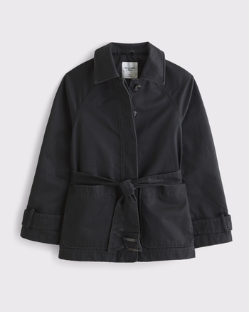 Women's Waxed Belted Utility Jacket | Women's Coats & Jackets ...