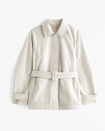 Women's Belted Workwear Jacket | Women's Clearance | Abercrombie.com