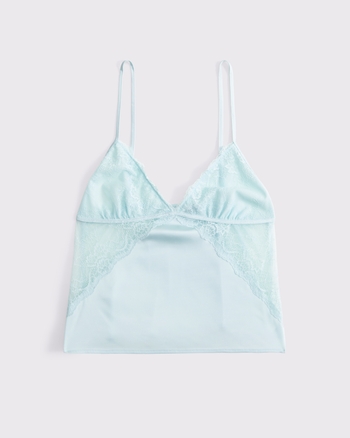 Women's Sheer Lace and Satin Cami | Women's Clearance | Abercrombie.com