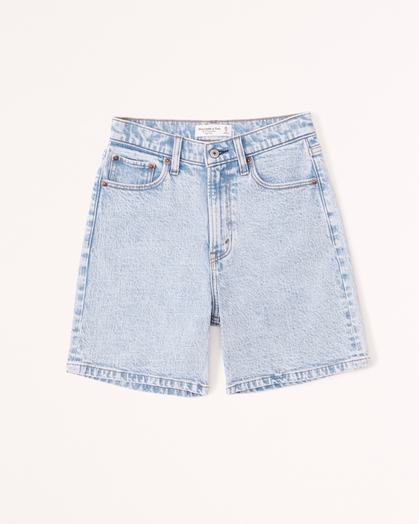 Women's High Rise 7 Inch Dad Shorts | Abercrombie & Fitch