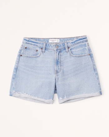 Womens Curve Love Mid Rise Baggy Short Womens Clearance