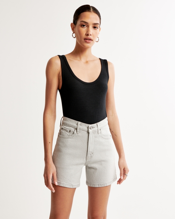 Women's High Rise Dad Shorts | Abercrombie & Fitch
