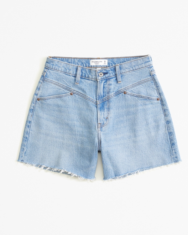 Women's High Rise Dad Shorts | Abercrombie & Fitch