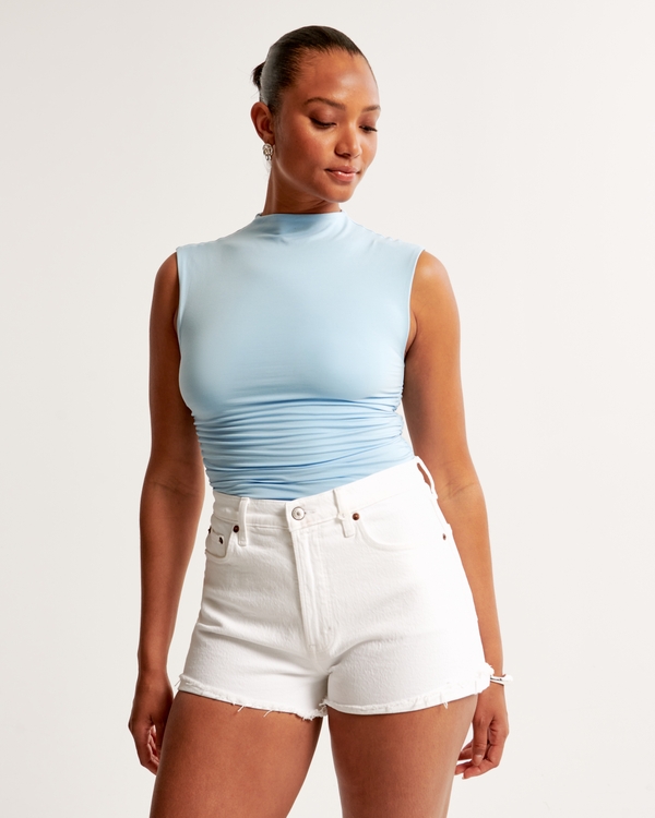 Women's High Rise Mom Shorts | Abercrombie & Fitch