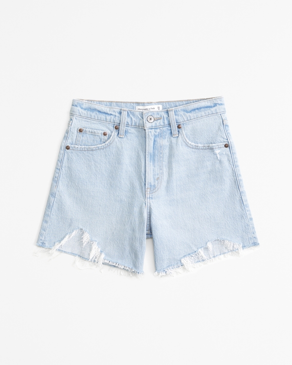 Women's High Rise Dad Shorts | Abercrombie & Fitch