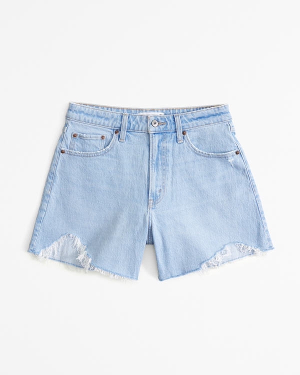 Women's High Rise Dad Shorts | Abercrombie & Fitch