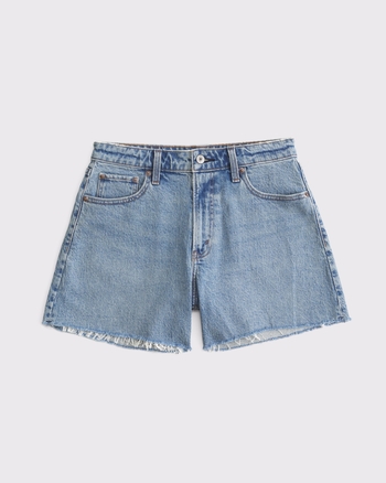 Women's Curve Love High Rise Dad Short | Women's Bottoms | Abercrombie.com